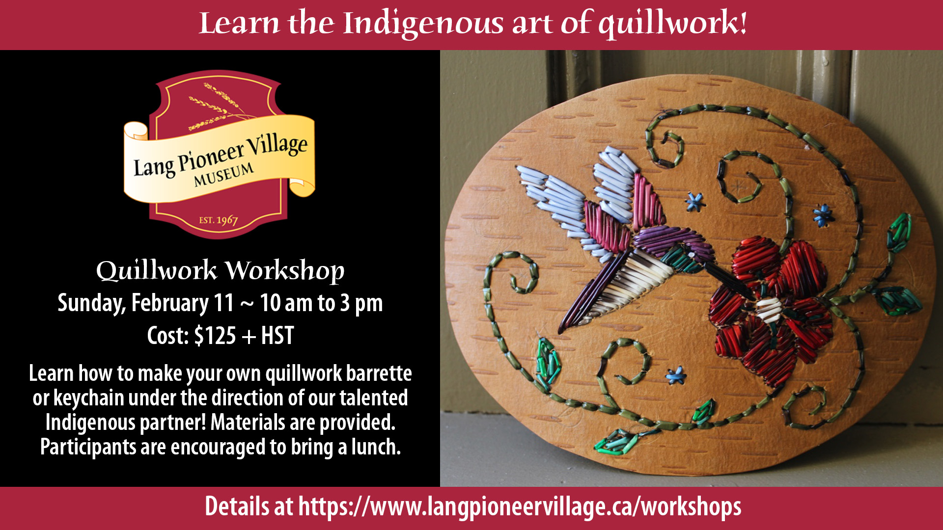 Workshops - Lang Pioneer Village Lang Pioneer Village